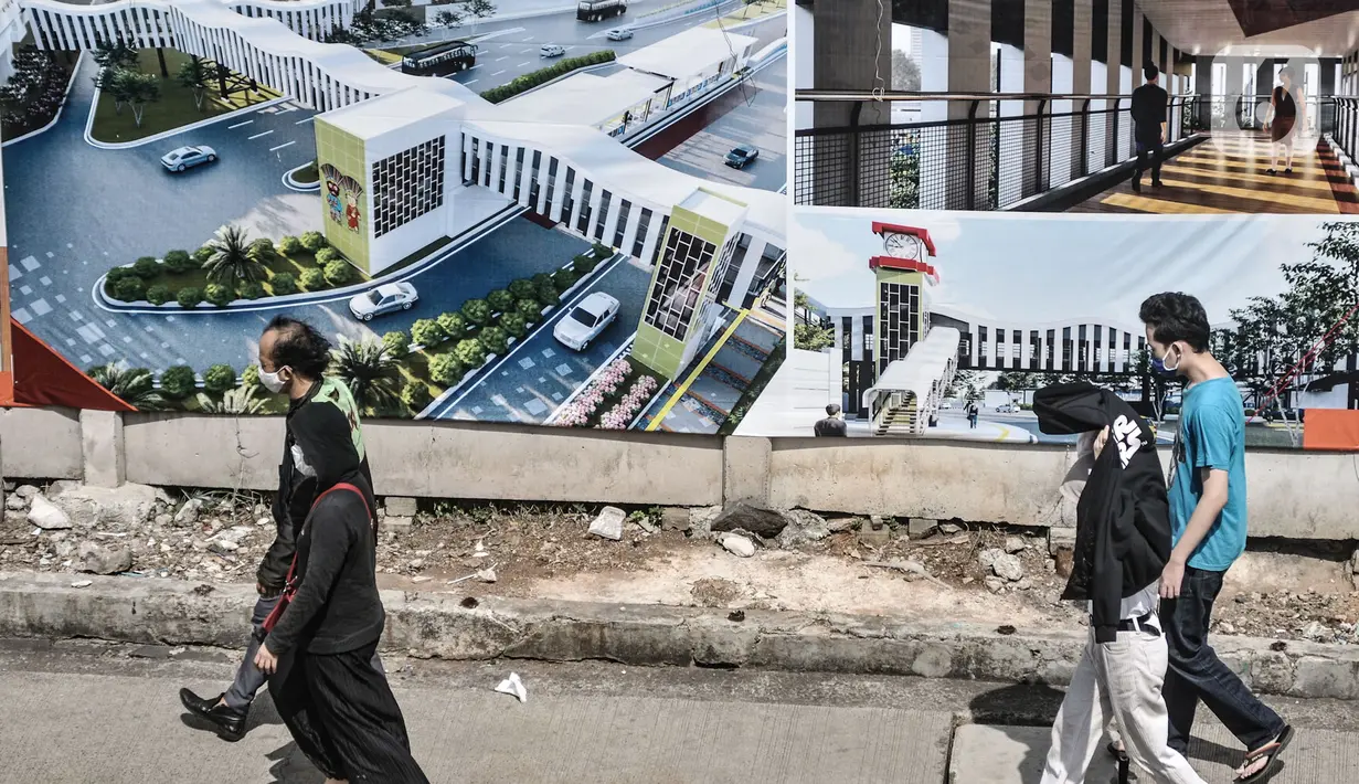 FOTO: Pembangunan Pasar Senen Blok I dan II Terus Dikebut - Foto ...