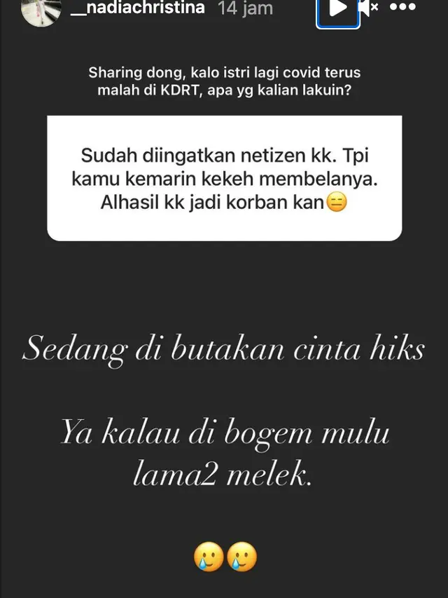 Nadia Christina Ngaku Jadi Korban KDRT Alfath Faathier: Kalau Dibogem ...