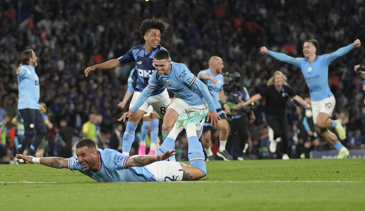 Foto Aksi Sepakan Cantik Rodri Bawa Man City Bungkam Inter Milan Di Final Liga Champions