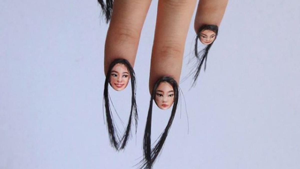 Aneh Tapi Unik, Masa Nail Art Ada Rambutnya?