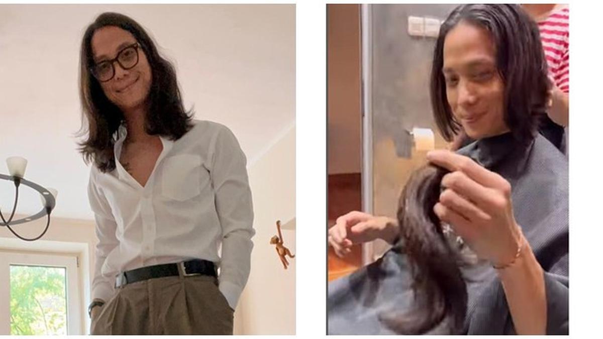 8 Potret Dikta Potong Rambut Gondrong, Beri Semangat Bagi Pejuang ...