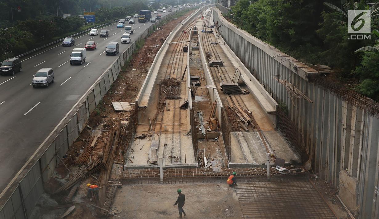 Diuji Coba Tahun Depan, Begini Penampakan Jalur LRT Jakarta - Foto ...