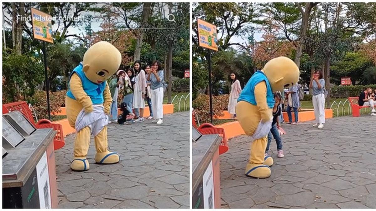 Viral Aksi Bocah Bantu Badut Jalanan Pakai Celana yang Melorot, Lucu ...