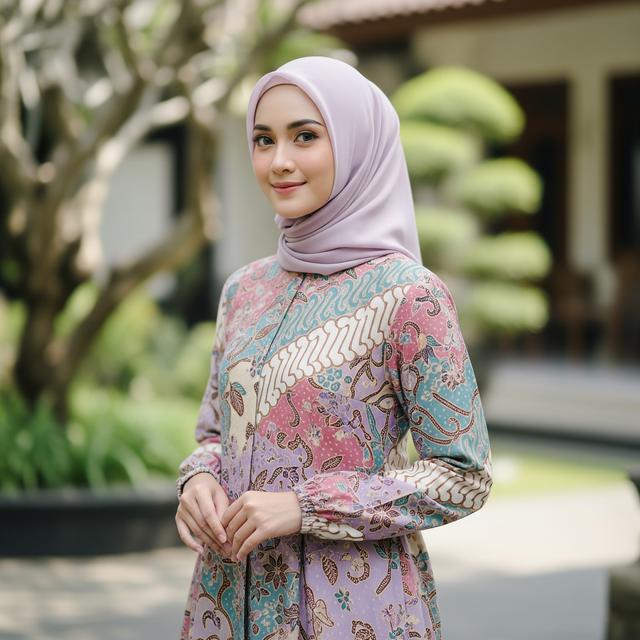10 Model Batik Syar’i 2025 dengan Warna Pastel Favorit Hijabers, Tampil ...