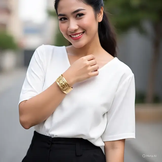 10 Foto Model Gelang Emas yang Bagus, Jadi Pilihan Desain Paling ...