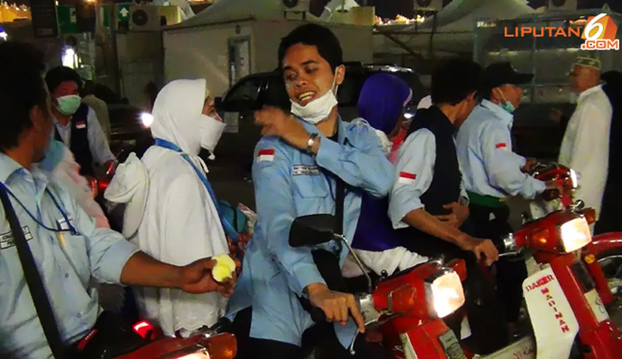 Ojek `Astuti` Temukan Jamaah Tersesat - Foto Liputan6.com