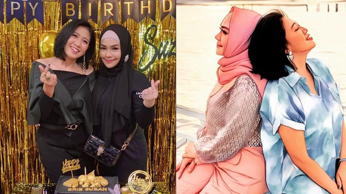 6 Potret Keakraban Iyeth Bustami dan Erie Suzan, Sahabat Beda Keyakinan - Hot Liputan6.com