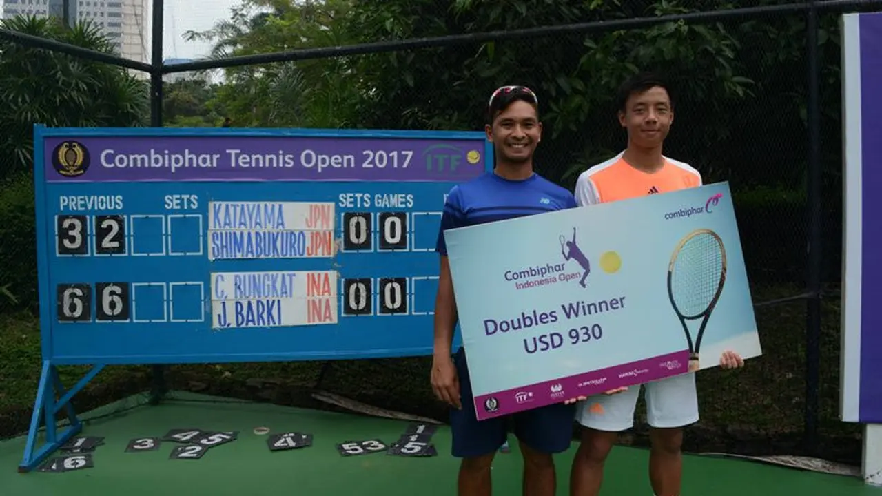 Justin / Christo Juara Nomor Ganda Combiphar Tennis Open 2017 - Ragam ...
