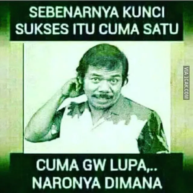 6 Meme Lucu Orang Ingin Sukses Ini Jadi Mikir Berat - Hot Liputan6.com