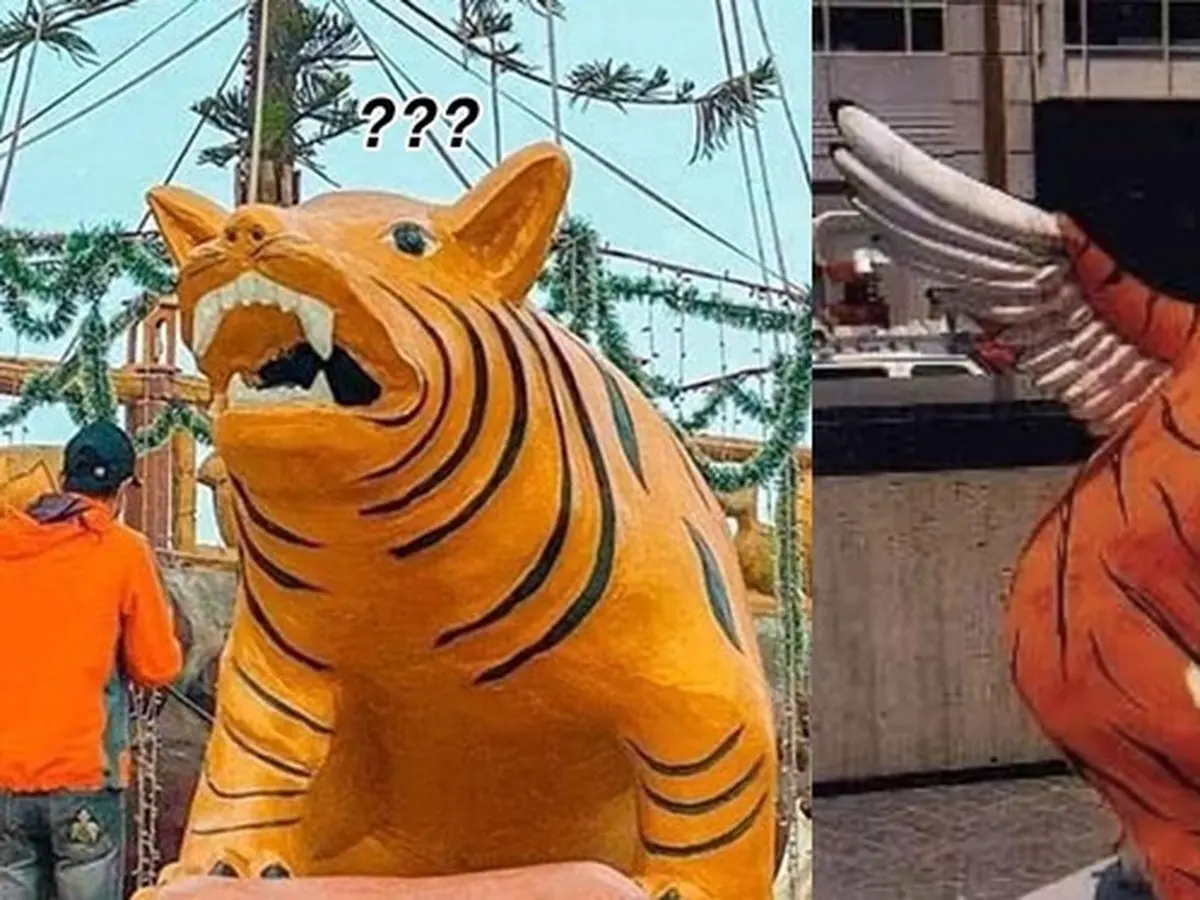 Memes Patung Macan 9 Ide Patung Random😭 | Humor Lucu, Gambar Lucu,