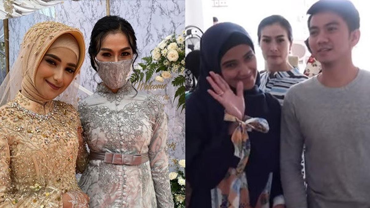 7 Potret Rizki D'Academy dan Istri Main ke Rumah Iis Dahlia, Disambut ...