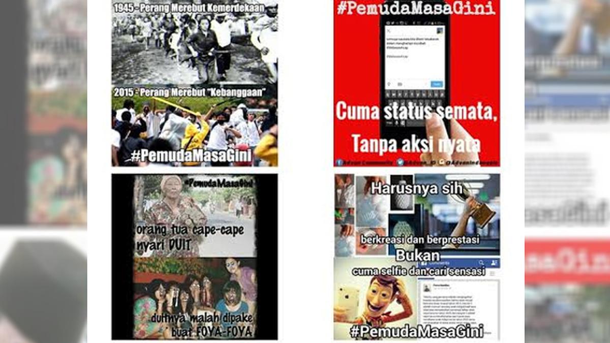 Meme #PemudaMasaGini Sindir Perilaku Pemuda Masa Kini