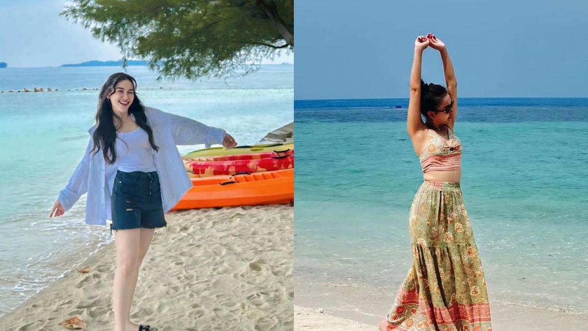 6 Gaya Ayu Ting Ting Liburan di Pulau, Pakai Bra Top hingga Sandal Rp12 Jutaan - Photo Fimela.com