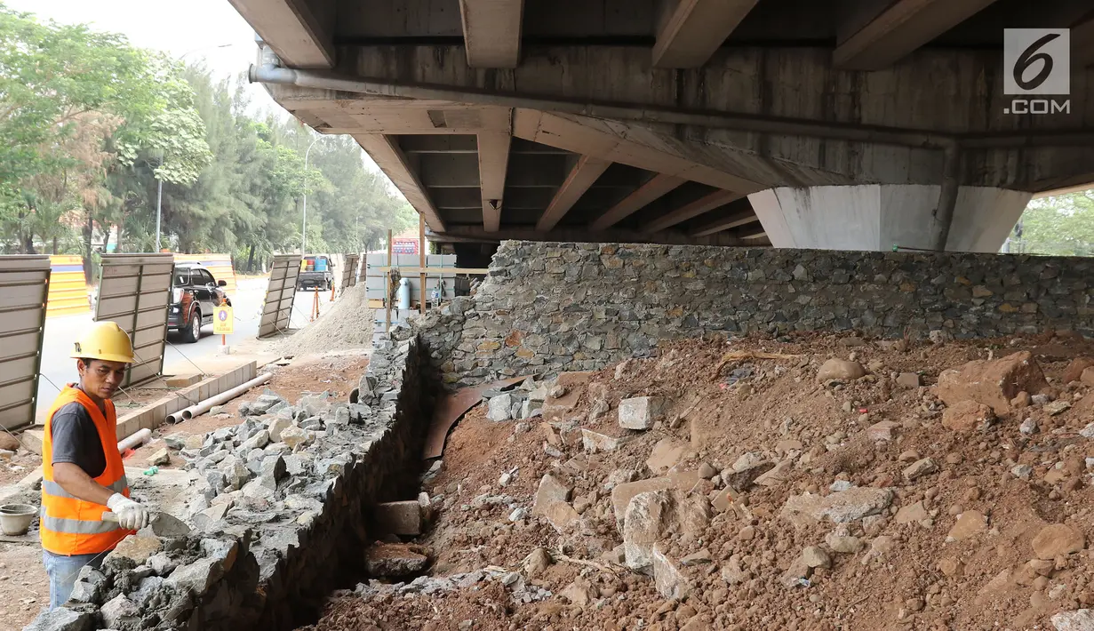 FOTO: Menengok Pembangunan Skate Park di Kolong Flyover Pasar Rebo ...