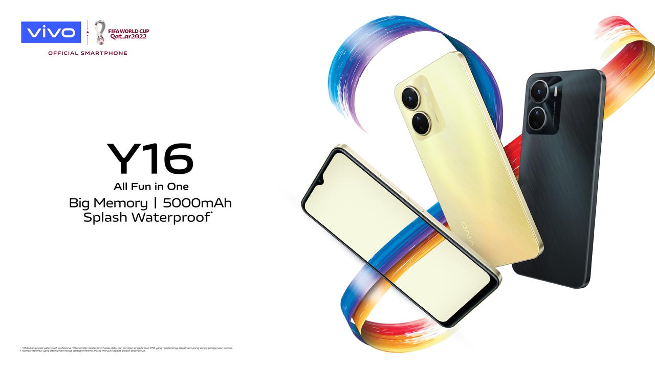 Vivo Y16 Rilis di Indonesia, Harga Rp 1 Jutaan