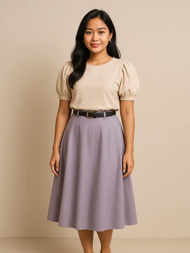 6 Model Rok Korean Style Tren Terbaru, Tampil Feminin dan Kasual - Hot ...