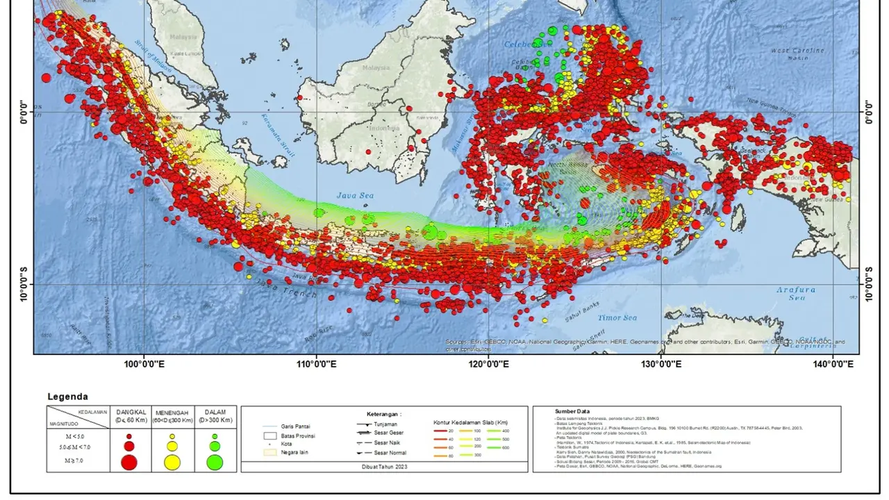 Gempa di Indonesia pada 2023 Masih Tinggi: Merusak 24 Kali, Berpotensi Tsunami 2 Kali - News ...