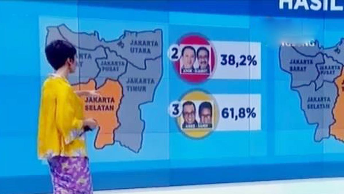 VIDEO: Peta Quick Count SMRC Pilkada DKI 2017 - TV Liputan6.com