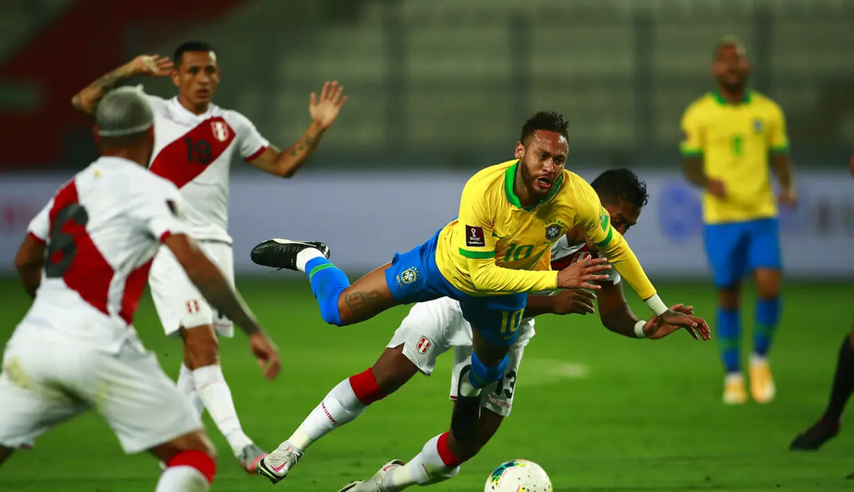 FOTO: Neymar Hattrick, Brasil Lumat Peru di Kualifikasi Piala Dunia 2022 - Bola Liputan6.com