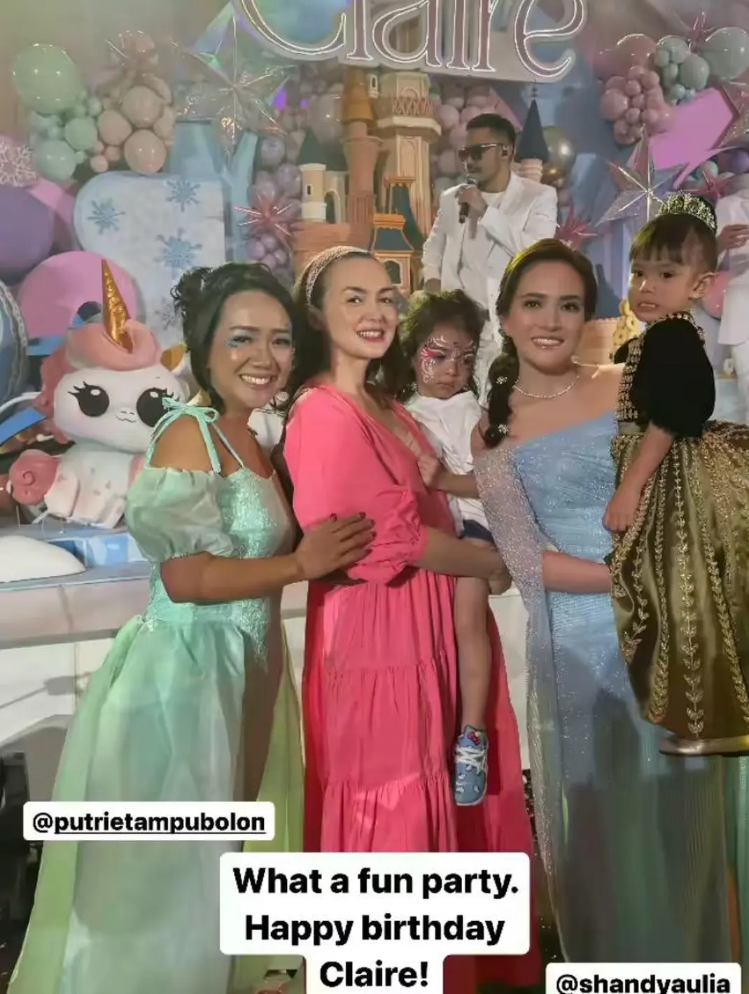 8 Gaya Artis Antar Anak ke Pesta Ulang Tahun Putri Shandy Aulia Bertema ...