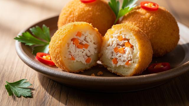 Resep Kroket Kentang Isi Ayam Wortel yang Lembut di Dalam dan Renyah di ...