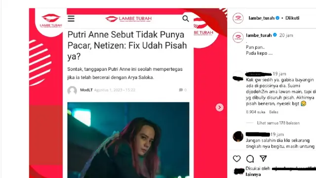 5 Sikap Putri Anne Bikin Netizen Kepo Nasib Pernikahannya dengan Arya ...
