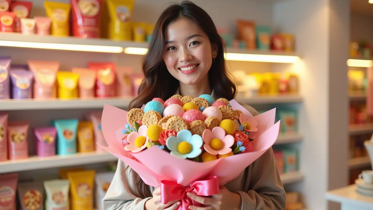 Cara Membuat Buket Bunga dari Snack yang Cantik dan Mudah untuk ...