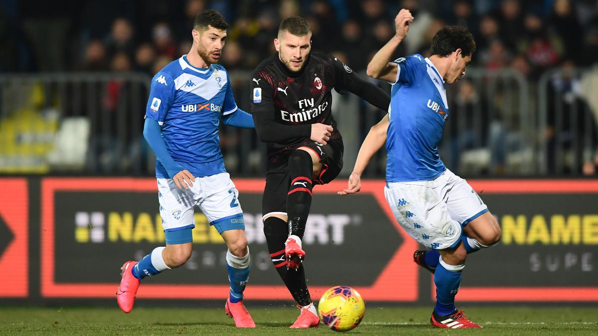 FOTO: AC Milan Bungkam Brescia Berkat Gol Semata Wayang Ante Rebic - Foto Liputan6.com