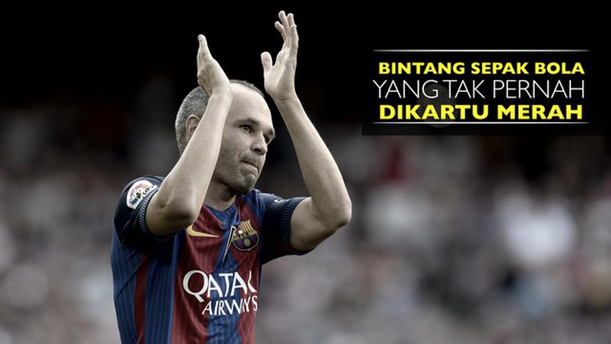 7 Bintang Sepak Bola Dunia yang Tak Pernah Dikartu Merah - Video Bola.com