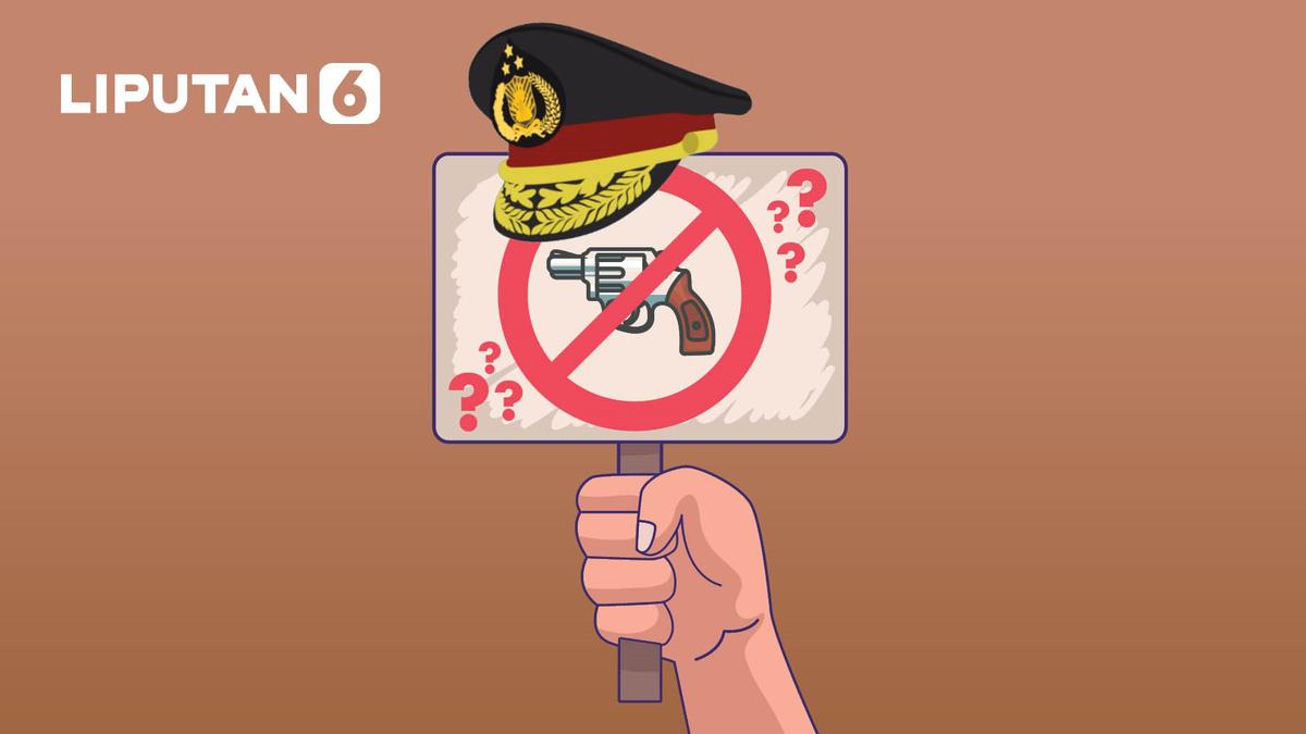 Infografis Usulan Polisi Tak Lagi Pakai Senjata Api dan Perbandingan di ...