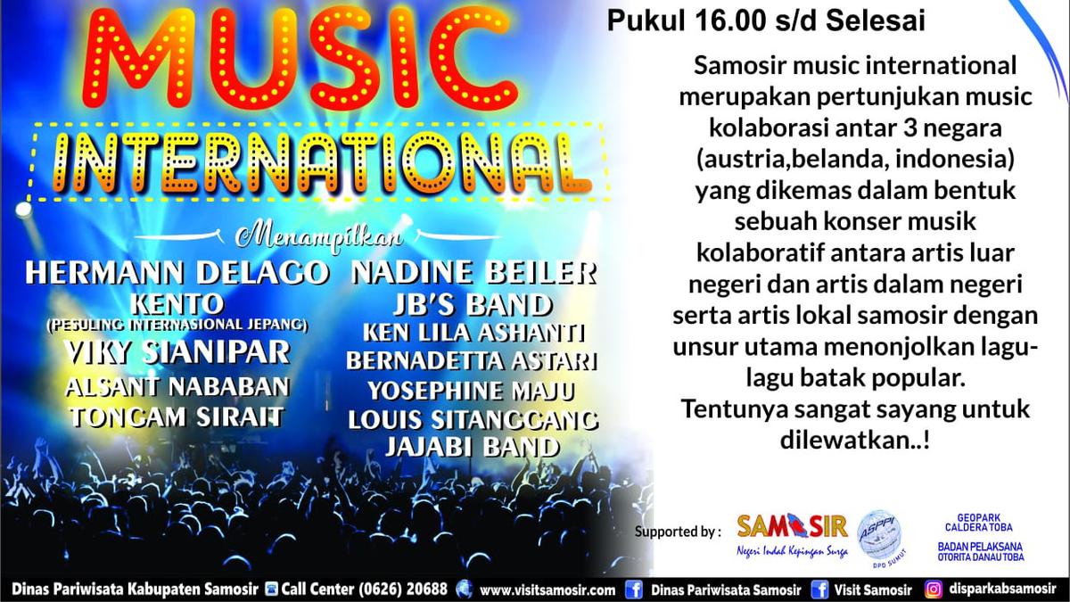 Samosir Music International 2018 Targetkan 10.000 Penonton