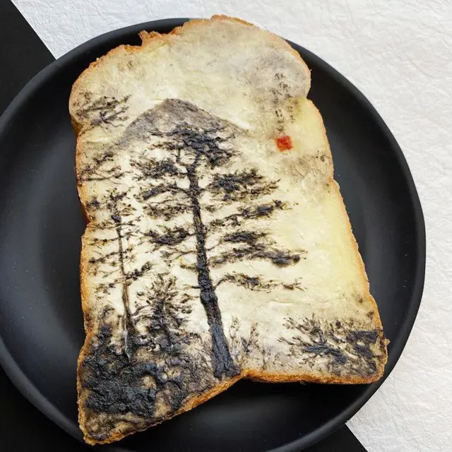 Beda dari Lainnya, Seniman Ini Bikin Lukisan Indah di Atas Roti Tawar ...