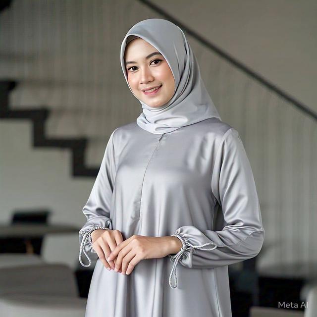 6 Model Gamis dengan Gaya Simpel tapi Mewah dan Cantik, Inspirasi ...