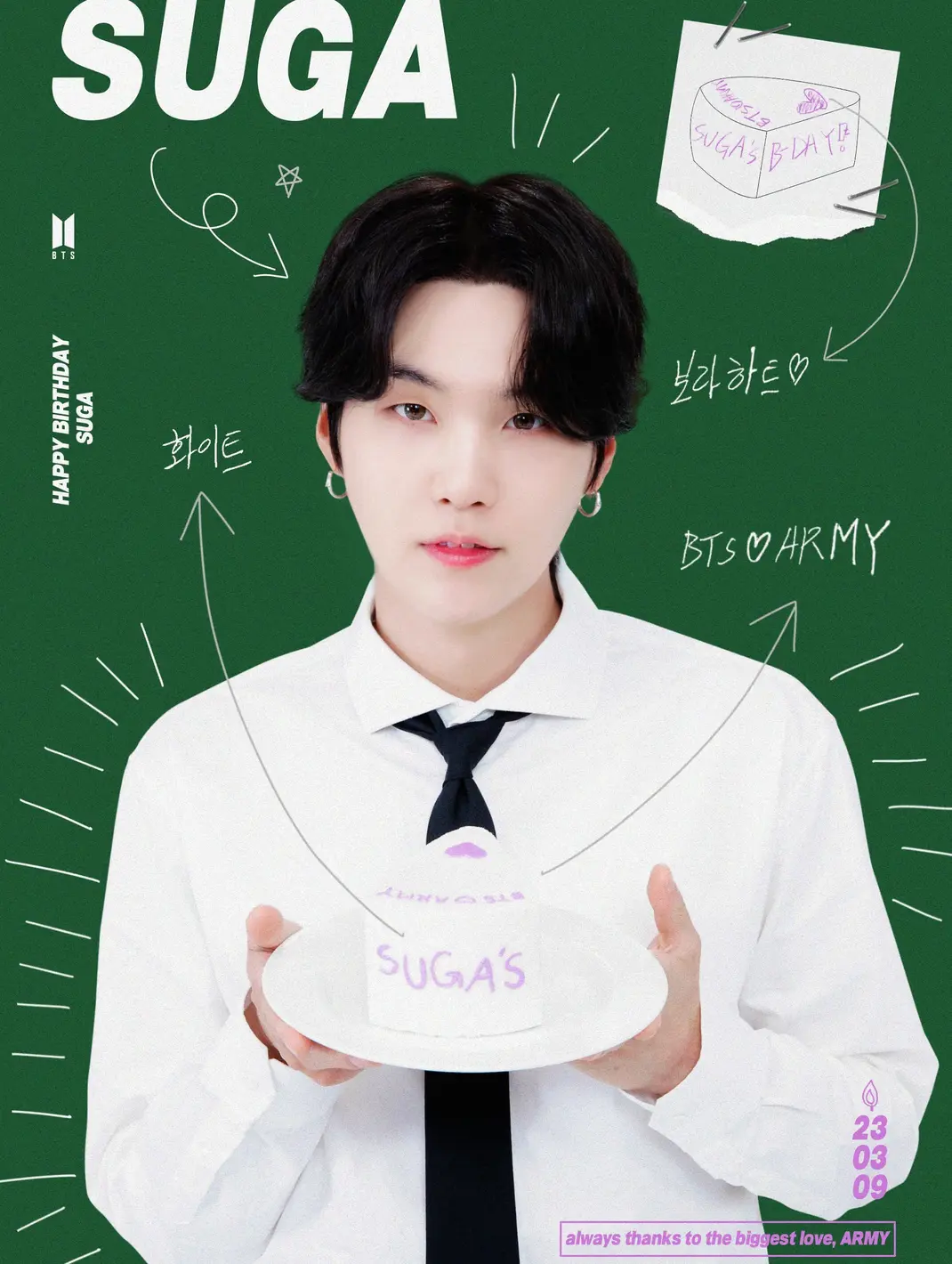 Suga BTS Ultah ke-30: Big Hit Music Rilis Foto di Balik Layar, J-Hope ...