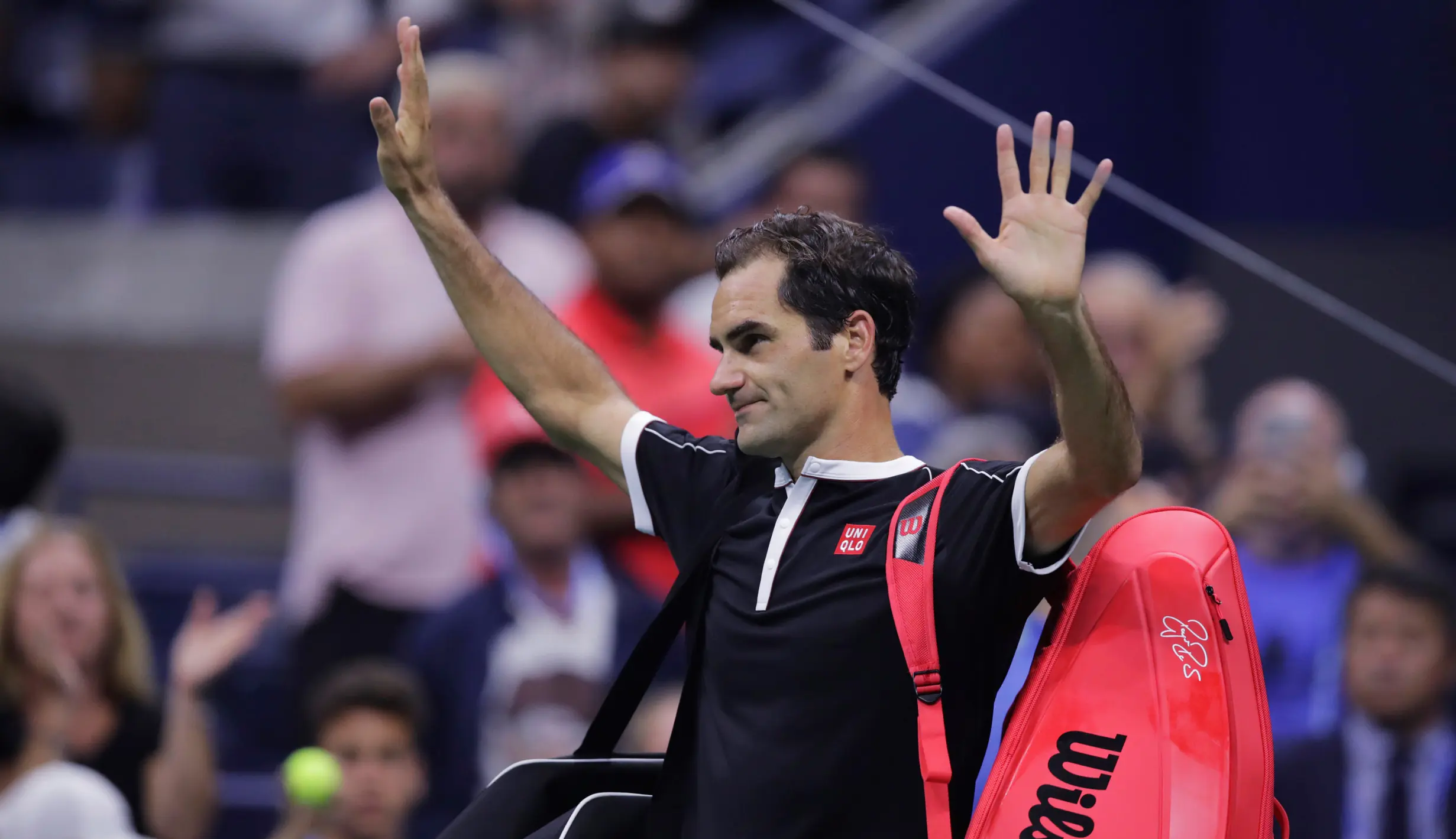 FOTO: Dikalahkan Grigor Dimitrov, Roger Federer Tertunduk di AS Terbuka ...