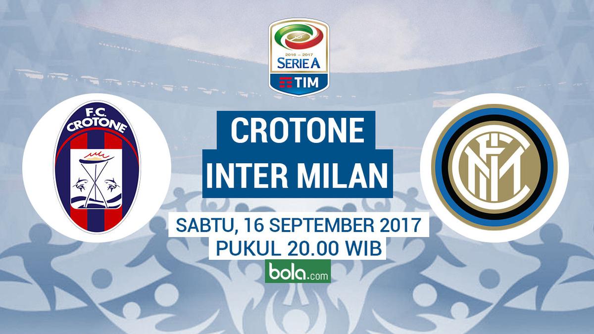 Susunan Pemain Crotone Vs Inter Milan - Dunia Bola.com