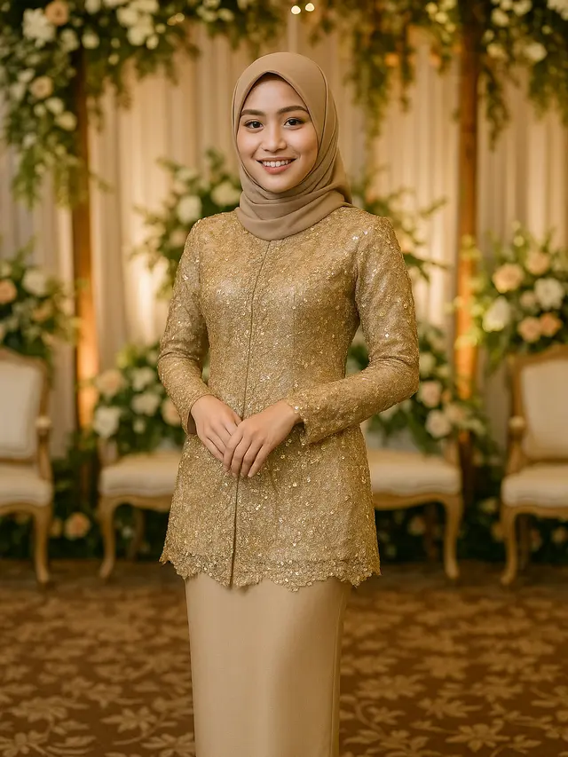 10 Model Kebaya Brokat Among Tamu Terbaru 2025 untuk Muslimah, Tampil ...