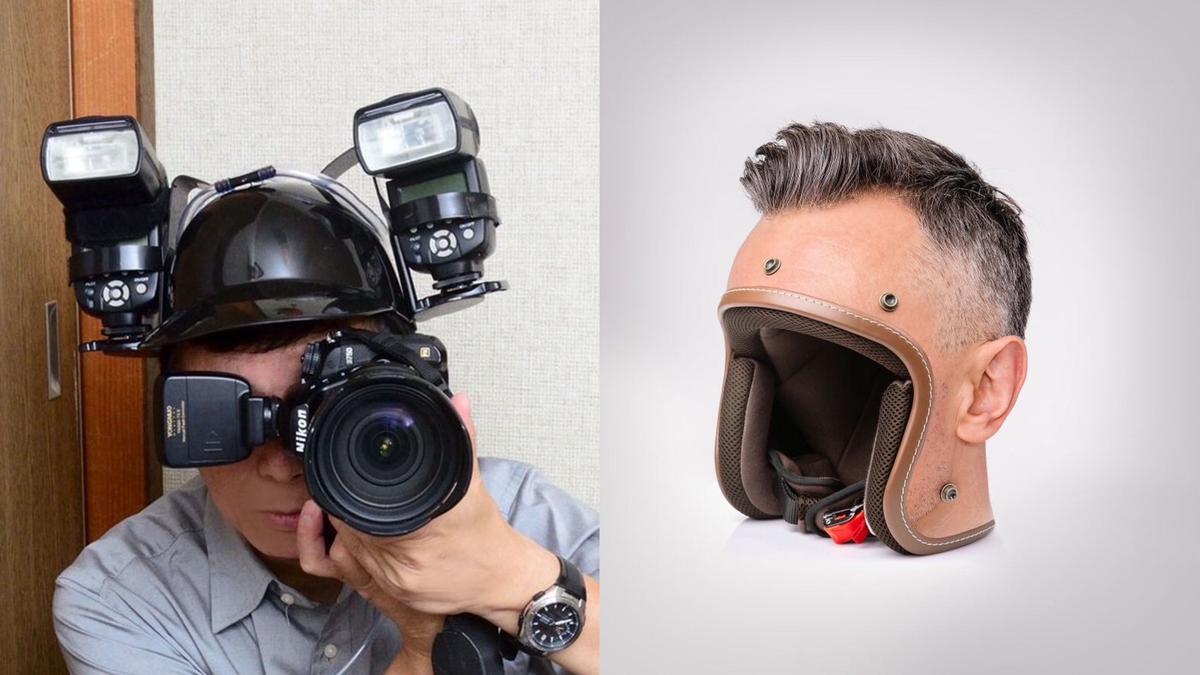10 Potret Desain Helm Unik Ini Agak Nyeleneh, Bikin Kamuflase yang ...