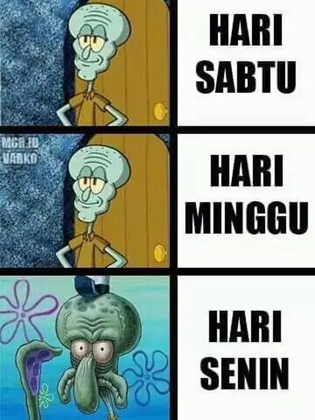 6 Meme Ketemu Hari Senin Ini Relate Banget, Sudah Merasa Lelah Duluan