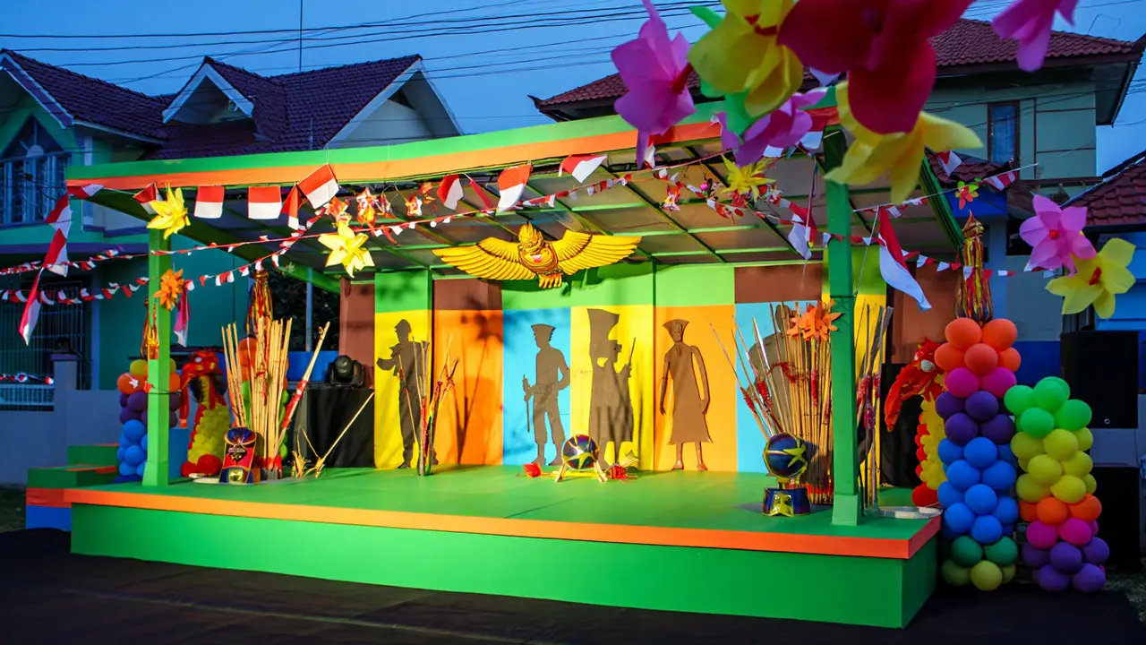 8 Dekorasi Panggung 17 Agustus Simple Elegan untuk Acara di Desa hingga ...