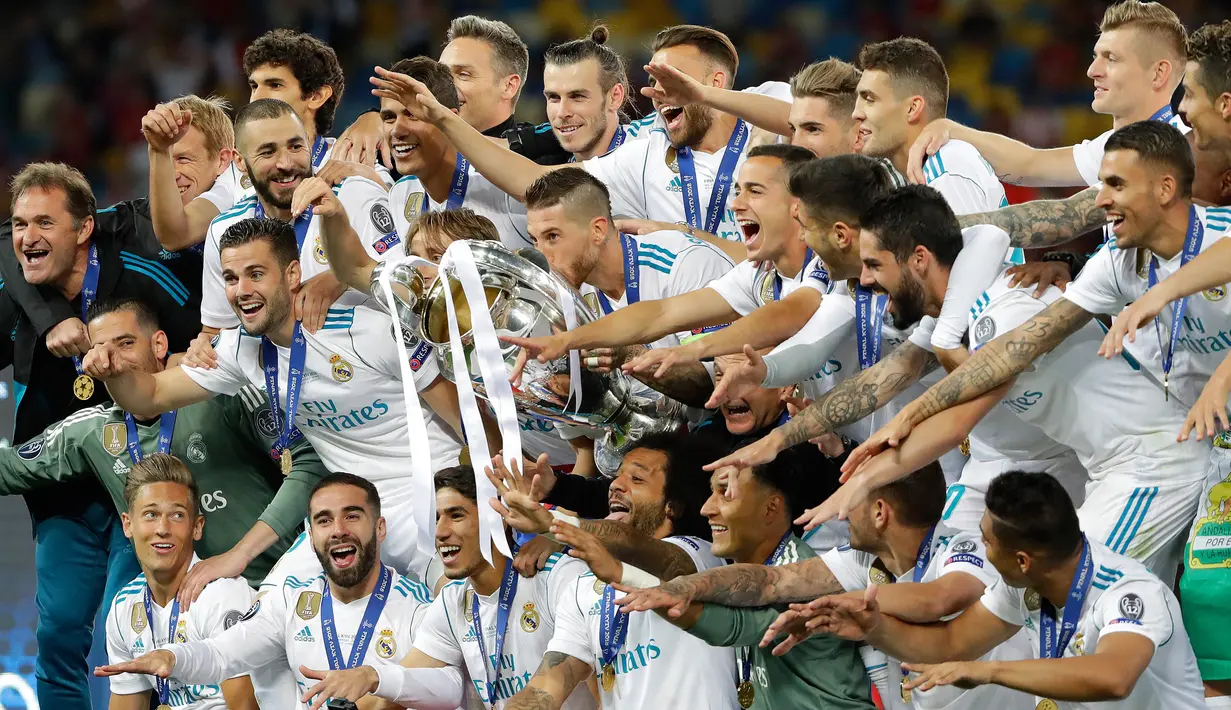 FOTO: Selebrasi Real Madrid Usai Juarai Liga Champions 2018 - Foto ...