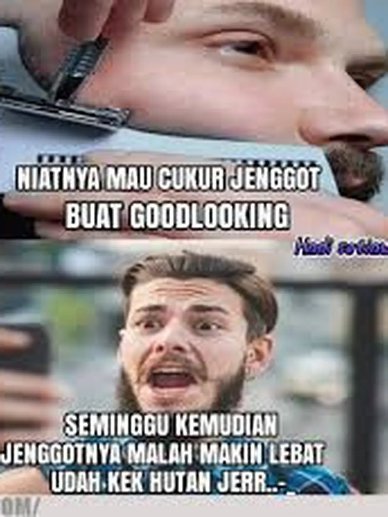 7 Meme Nyeleneh Orang Usai Cukur Jenggot dan Kumis Ini Kocak Banget ...