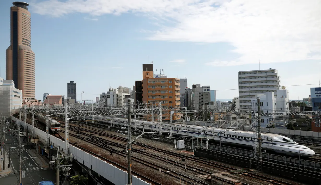 FOTO: Shinkansen, Kereta Super Cepat Warisan Olimpiade 1964 Jepang ...