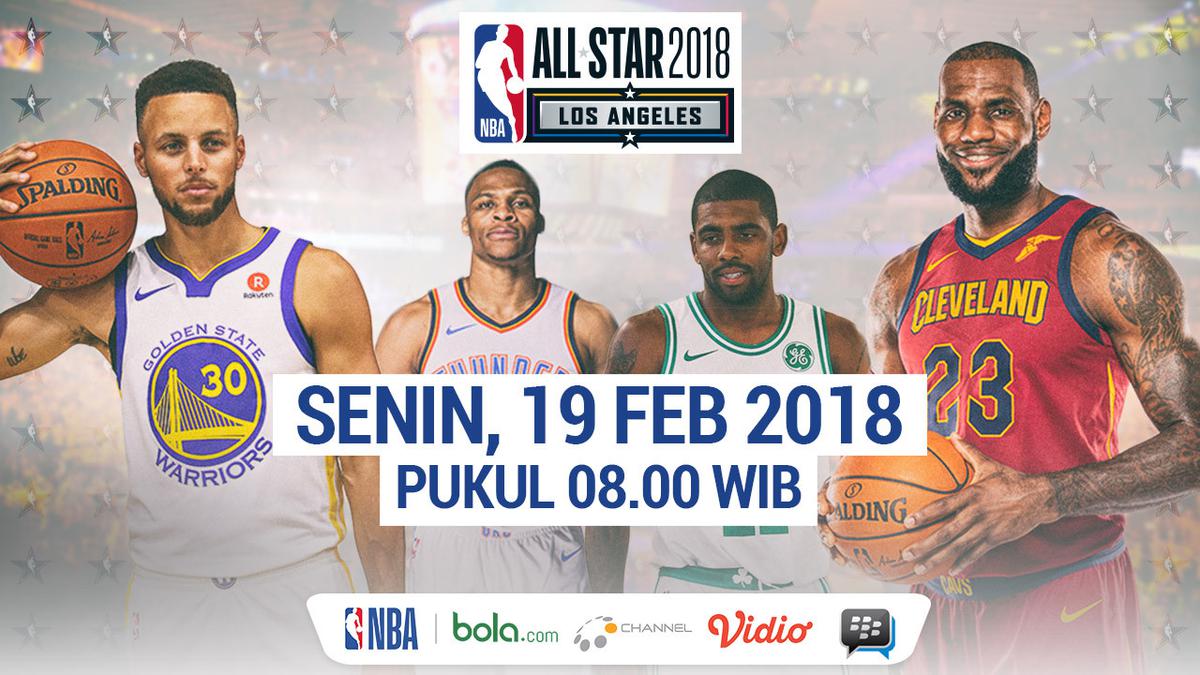 NBA All-Star 2018: Adu Tajam Tim Stephen Vs Tim LeBron - Bola Liputan6.com
