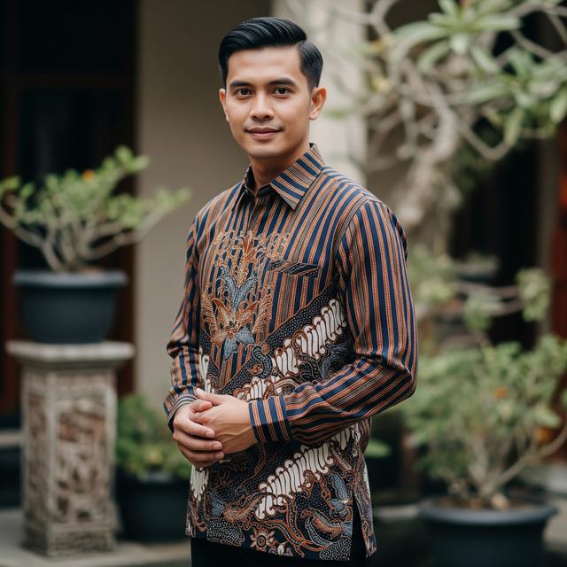7 Model Baju Batik Lurik Pria yang Memukau, Inspirasi Tampil Berwibawa ...
