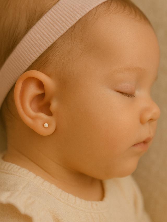 6 Pilihan Model Anting Emas untuk Bayi Baru Lahir Terbaru, Minimalis ...