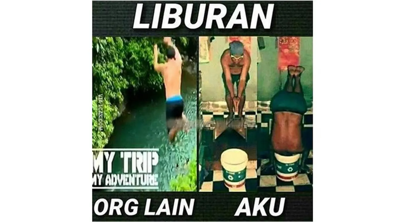 6 Meme Ekspektasi Vs Realita saat Liburan Ini Bikin Ngelus Dada - Hot ...