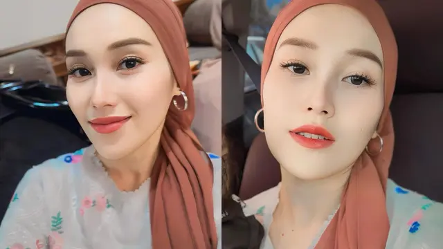 7 Potret Ayu Ting Ting Pakai Hijab di Pengajian Persiapan Nikah, Banjir Pujian - Hot Liputan6.com