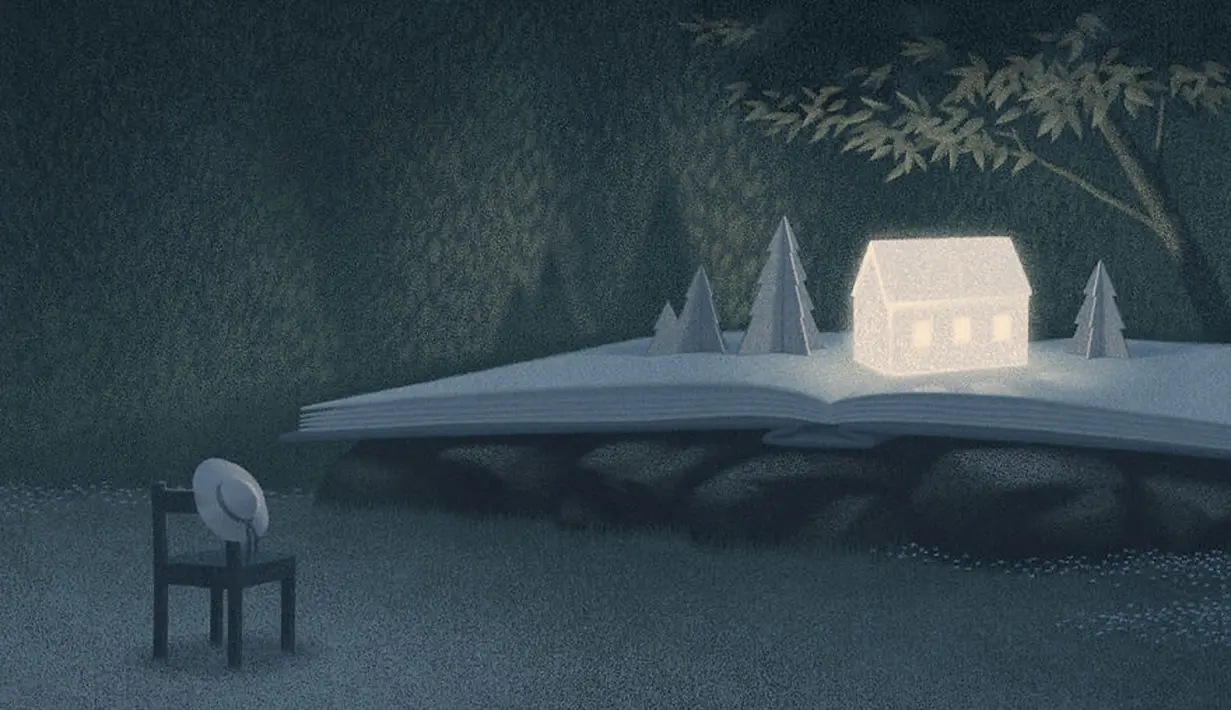 Ilustrasi Bikin Merinding: Beginilah Dunianya Para Pecinta Buku