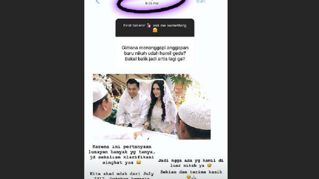 Usia Kandungan 9 Bulan, Alexa Key Bantah Hamil di Luar Nikah